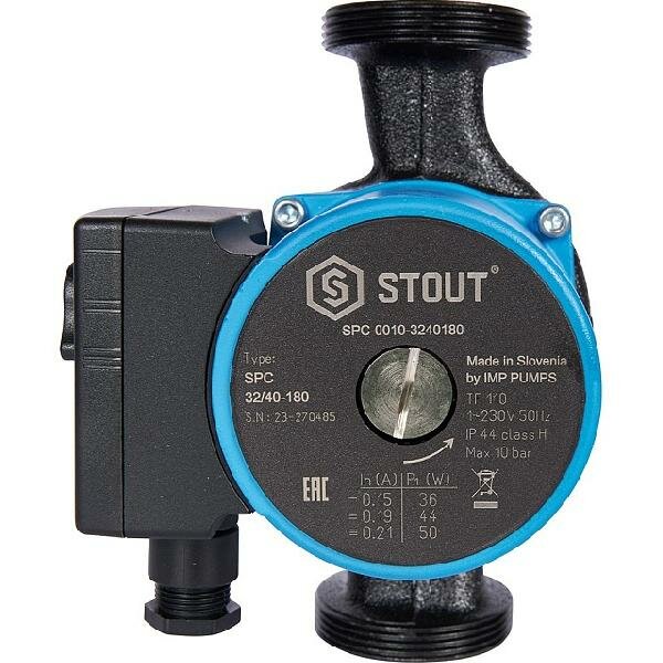 Насос циркуляционный STOUT 32/40-180 мм SPC-0010-3240180