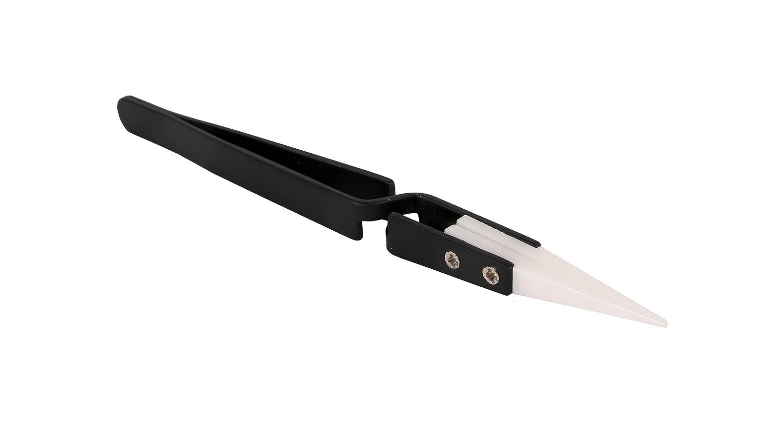 Пинцет AnroKey, антистатические керамические губки, черный, 13,9 см