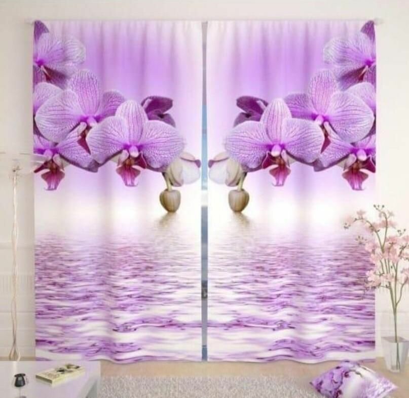 Фотошторы "3D", габардин, крепление шторная лента, 300x260 см