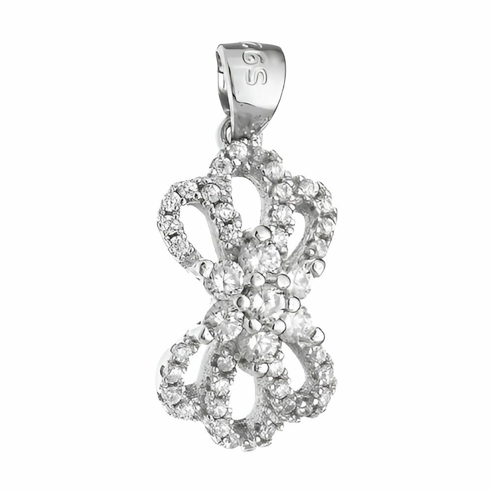 Подвеска, серебро, 925 проба, родирование, фианит