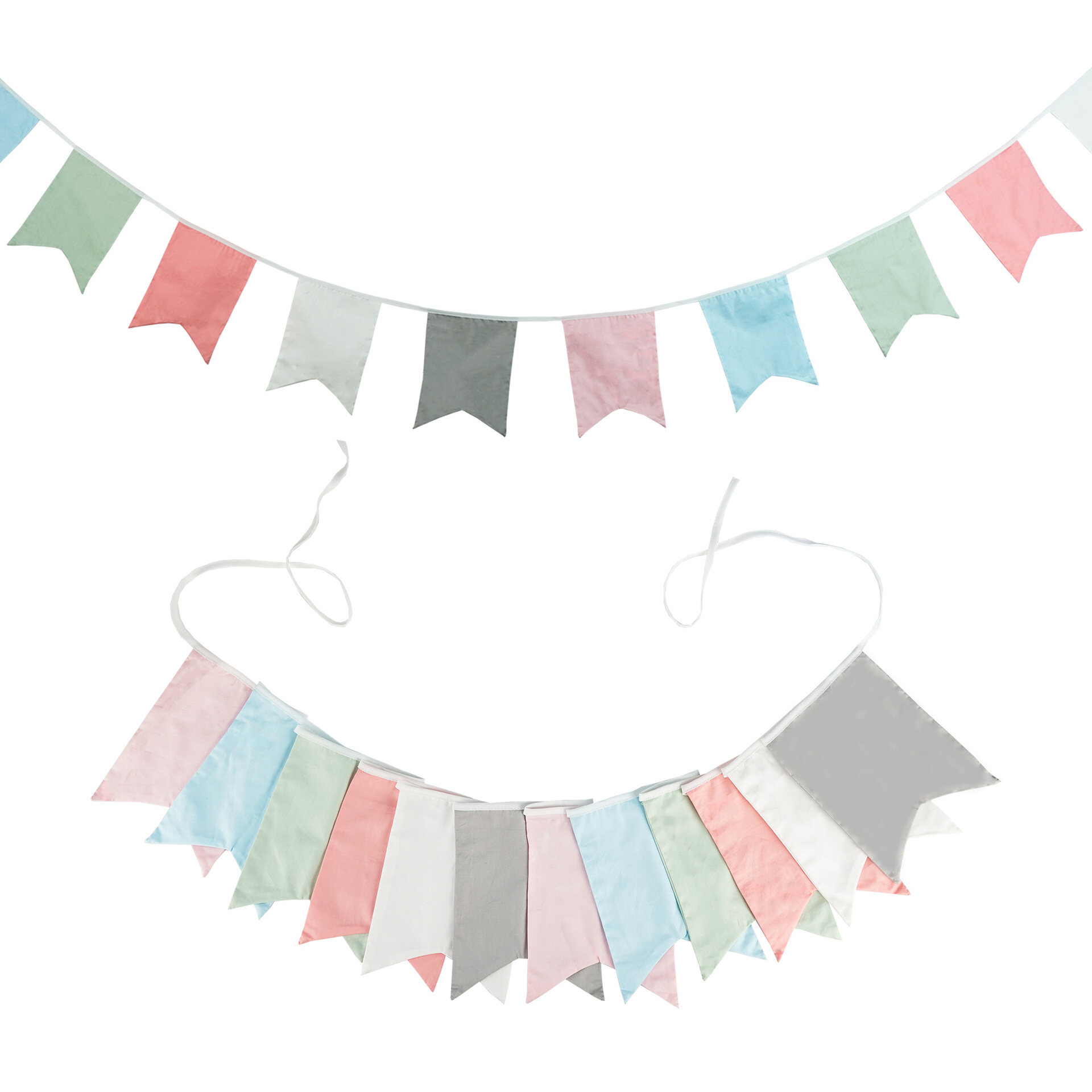 Флаг "Рыбий хвост", скандинавский цвет, хлопок, пятиконечный, для детского сада