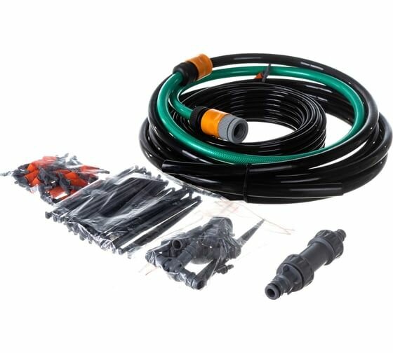 Капельный полив для теплицы, огорода от водопровода на 30 растений Gigant GD-01