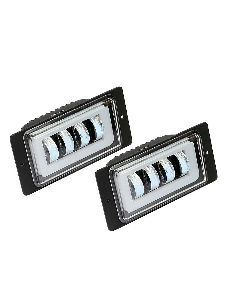 Светодиодные фары 12V - 27V 40 Вт (для Лада Ваз 2110 - 2115/КамАЗ) с габаритом. (2 шт) 170mm*80mm*55mm (23726)