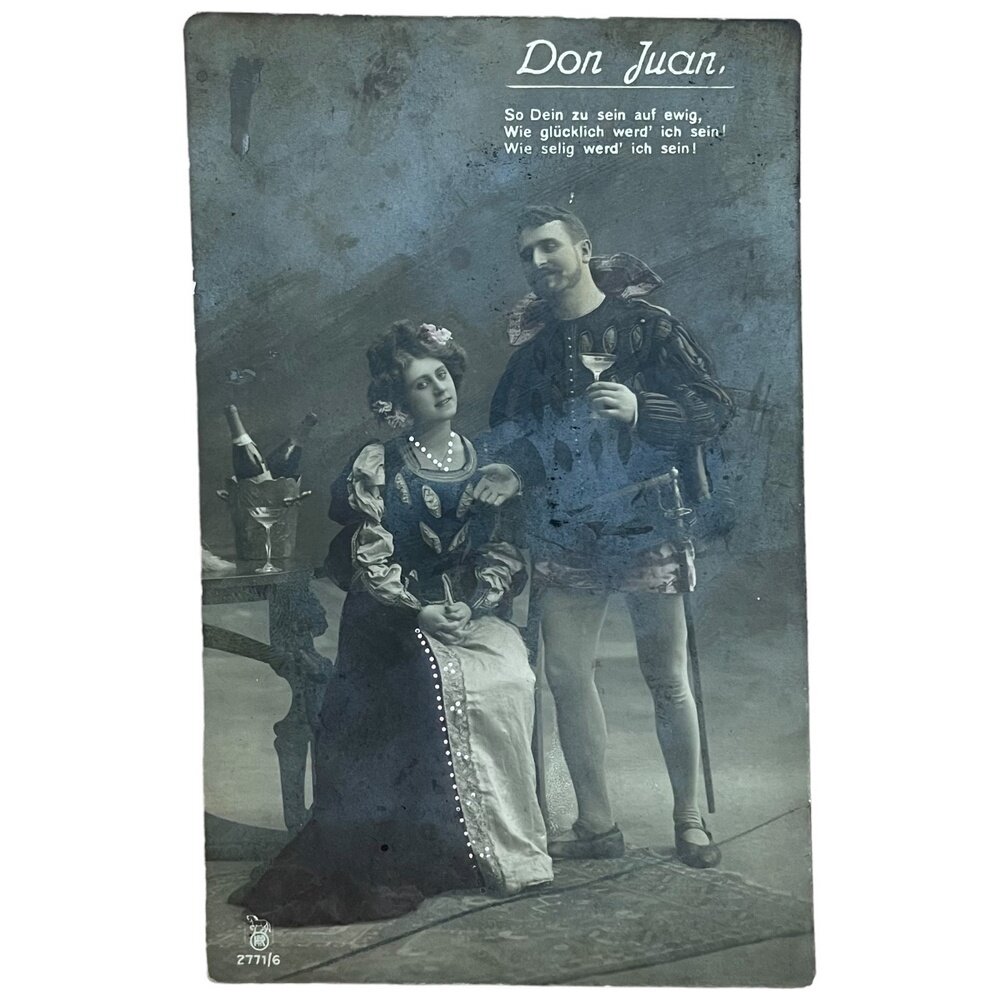 Почтовая открытка "Дон Жуан" 1900-1917 гг. Германия