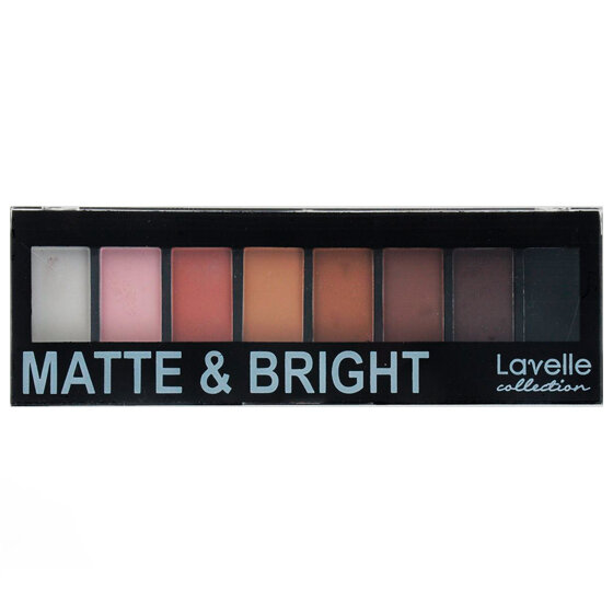 Тени для век Lavelle Matte&Bright, 8 цветов, тон: 01, 45 г