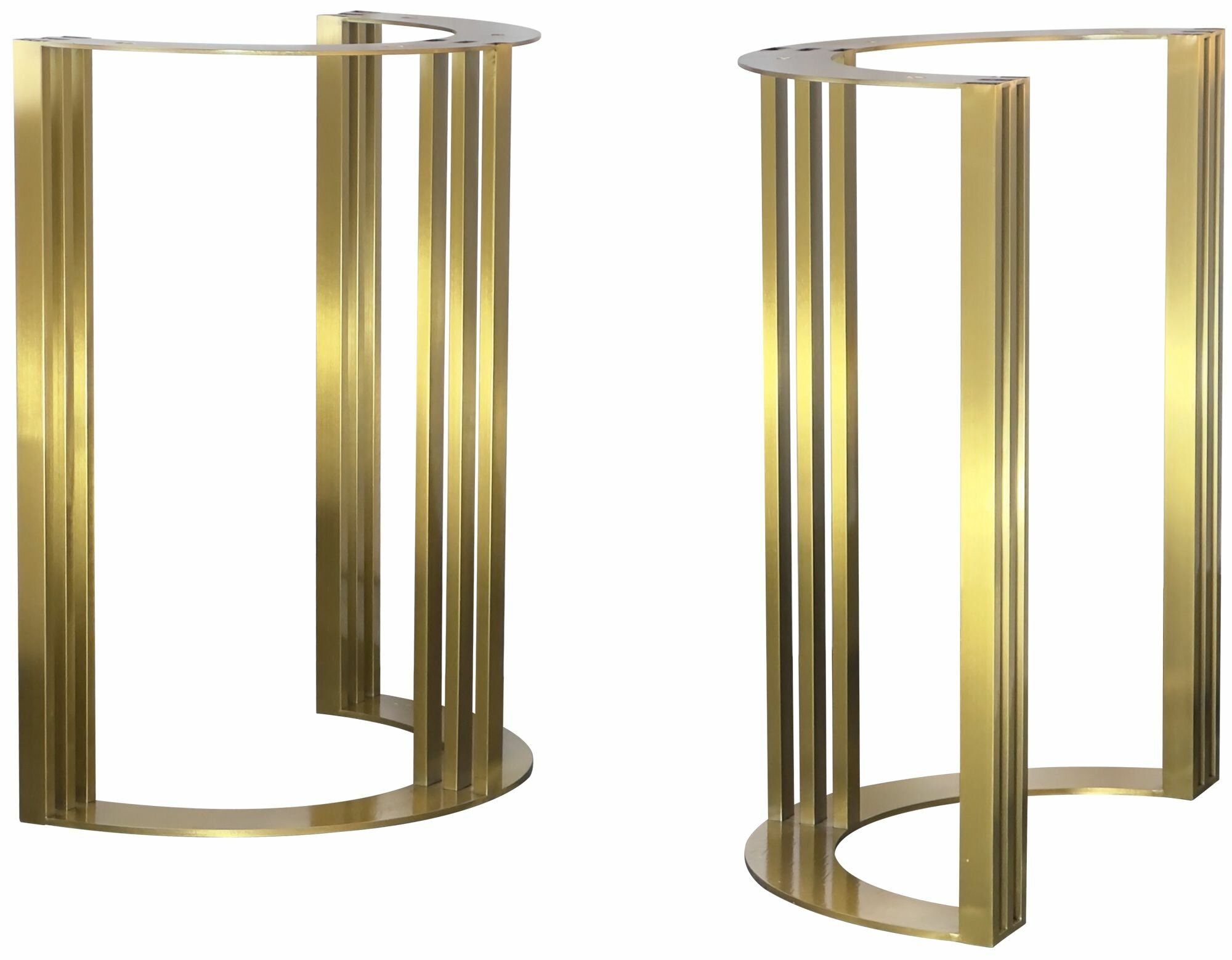 Подстолье 2125EM STOOL MARKET золотой, прямоугольная столешница, оригинальное основание