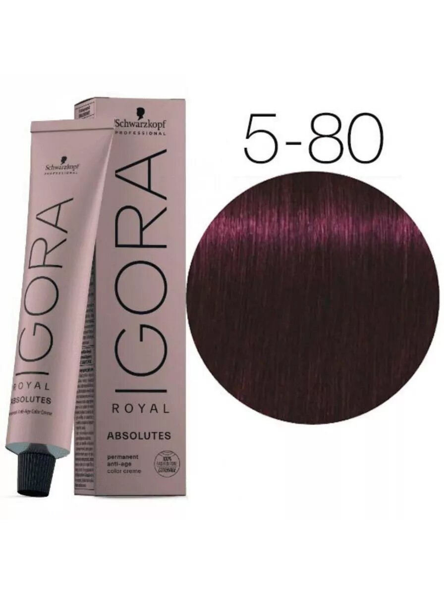 Schwarzkopf IGORA ROYAL Absolute 5-80 Краска для седых волос