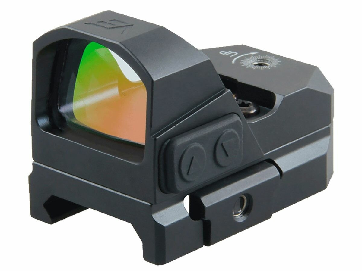 Коллиматор Vector Optics Frenzy 1x17x24 Pistol, открытого типа, точка 3 МOA, зелёная, 8+2NV, на Weaver, IPX6, 56г SCRD-19II