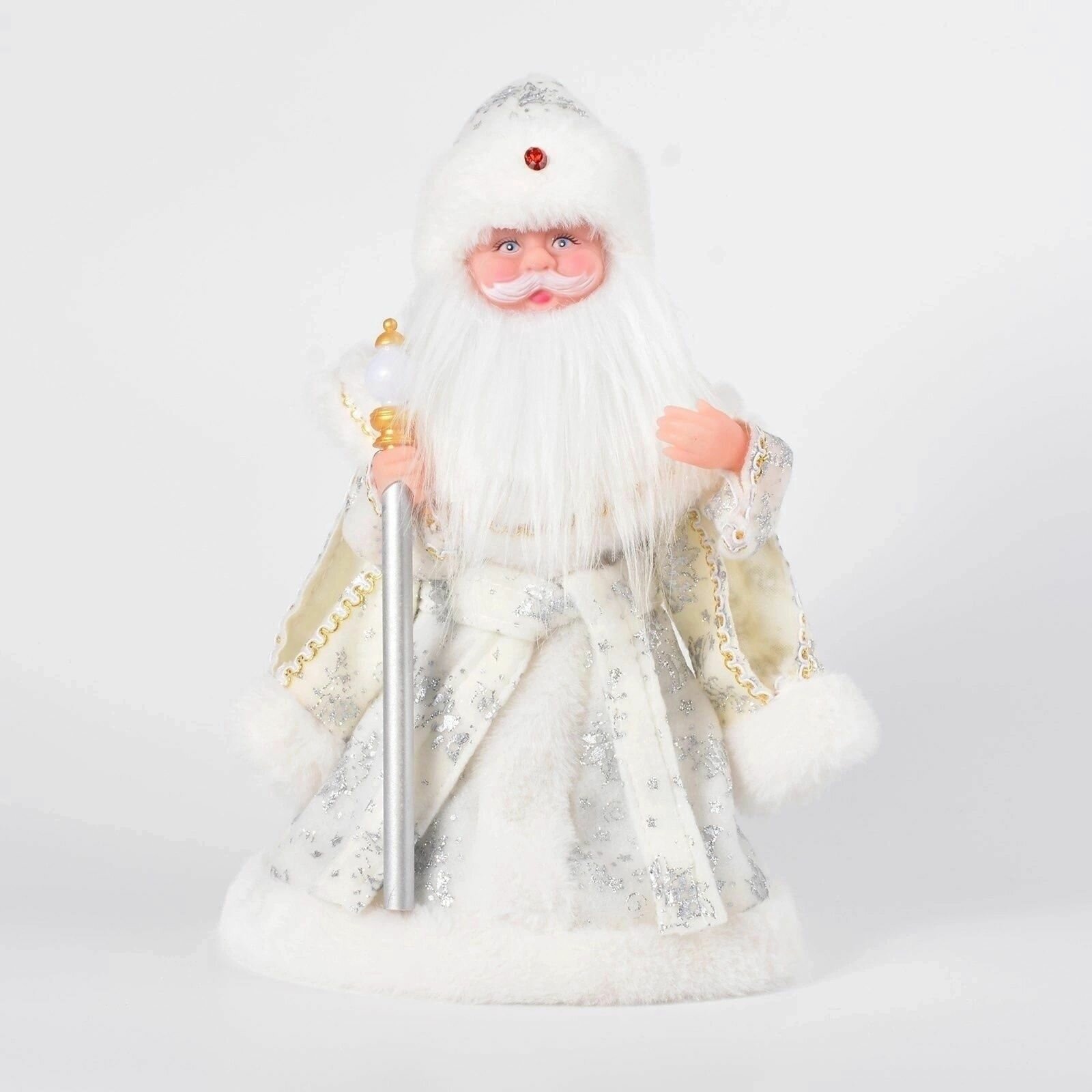 Музыкальный Дед Мороз под ёлку, 32 см, поёт песенку на русском