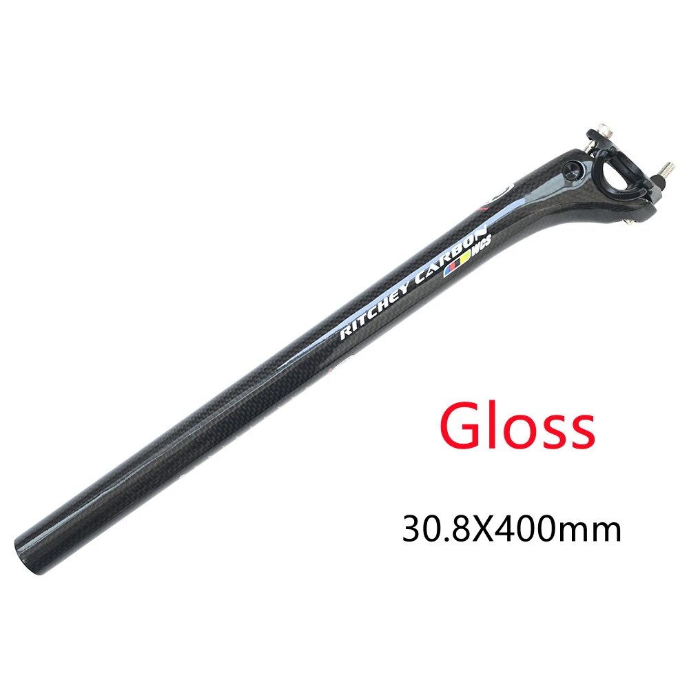 Черный карбоновый подседельный штырь 30.8x400mm Gloss