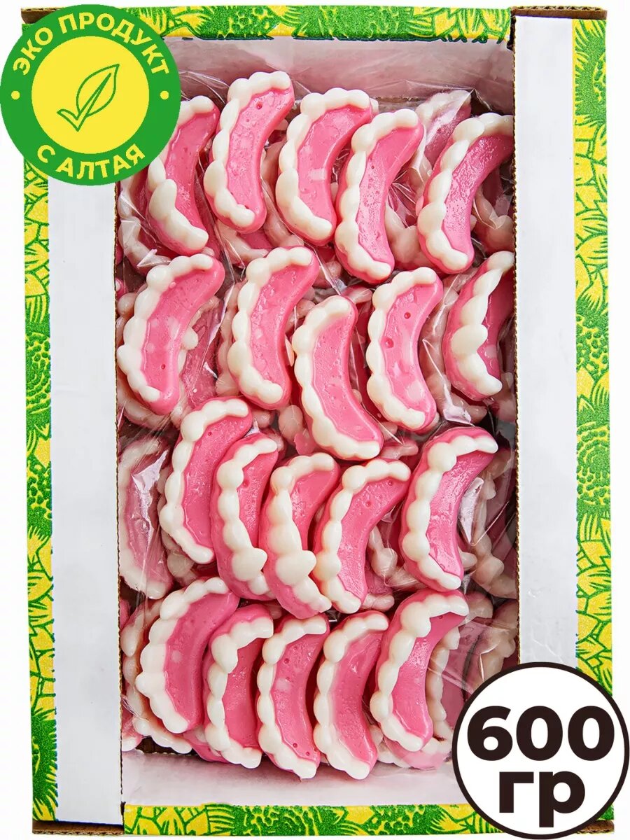 Жевательный мармелад интересной формы Челюсти, в коробках 600 гр