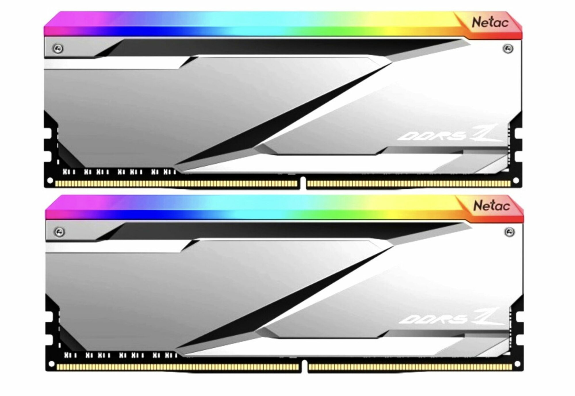 Модуль памяти Netac DDR 5 DIMM 32Gb (16Gbx2) 6800Mhz, Z NTZED5P68DP-32S silver с радиатором