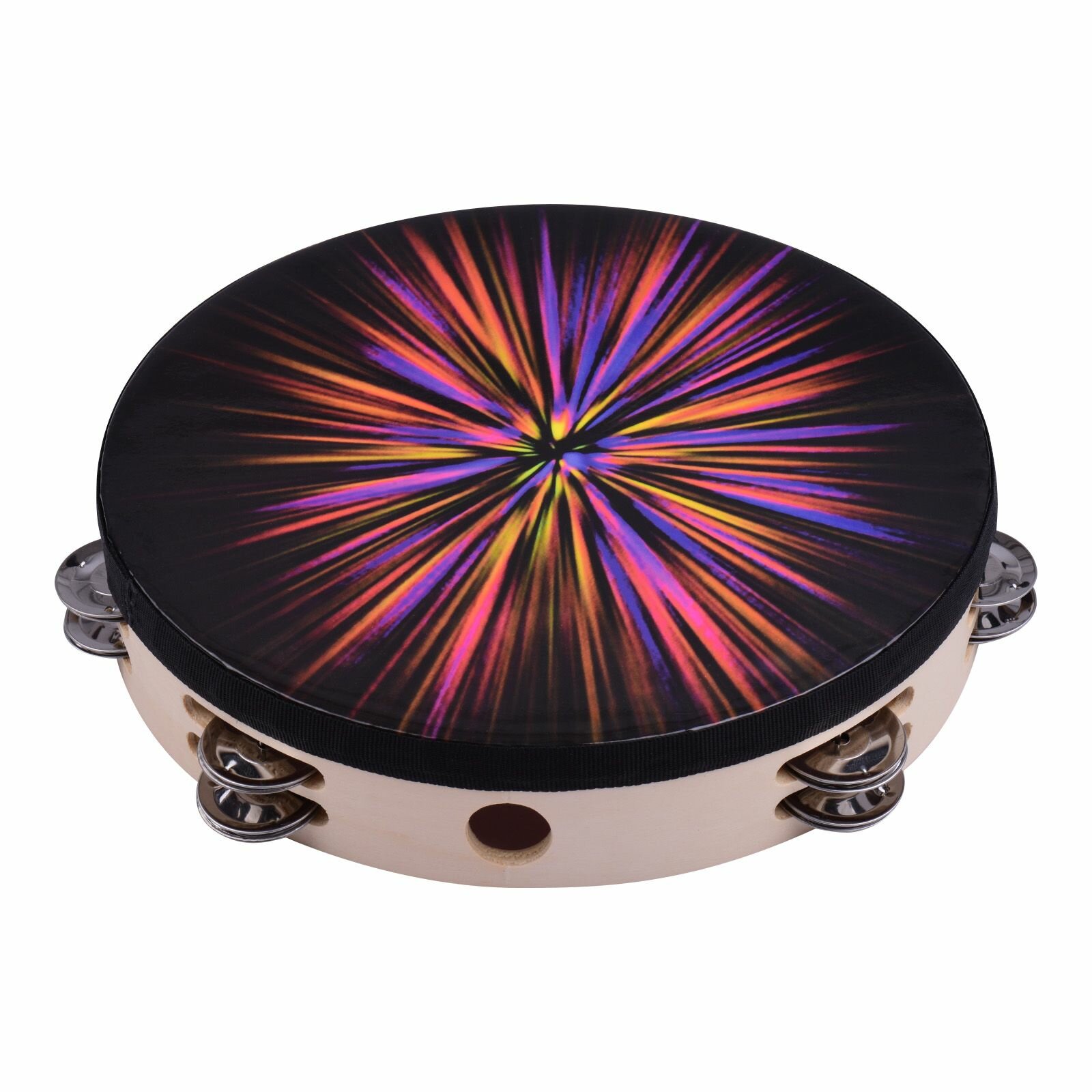 10-дюймовый деревянный бубен ручной колокольчик