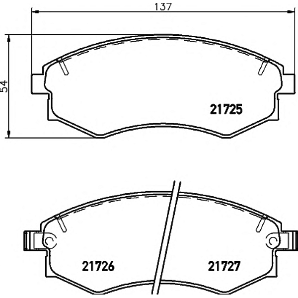 MINTEX mdb2744 (4813008050 / 4813008150 / 4813008151) колодки тормозные дисковые передн. rexton (gab_) Musso (Муссо)