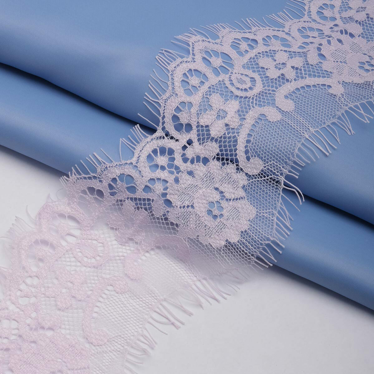 Кружево для шитья 'реснички', Айрис, TBY.76006, 80мм*3м (165 сиреневый)