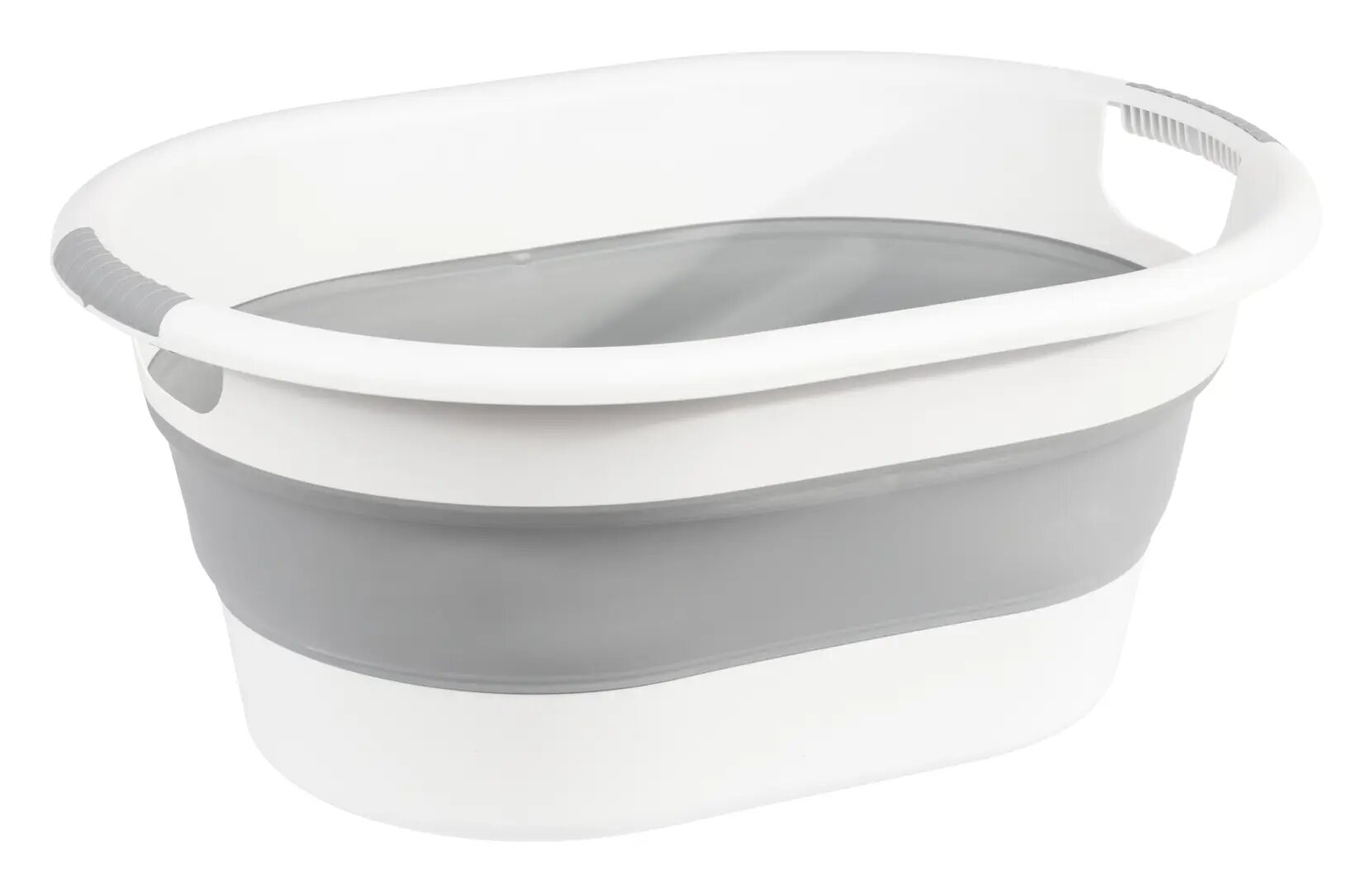Таз складной Idea Флекс овальный 25 л полипропилен цвет серый
