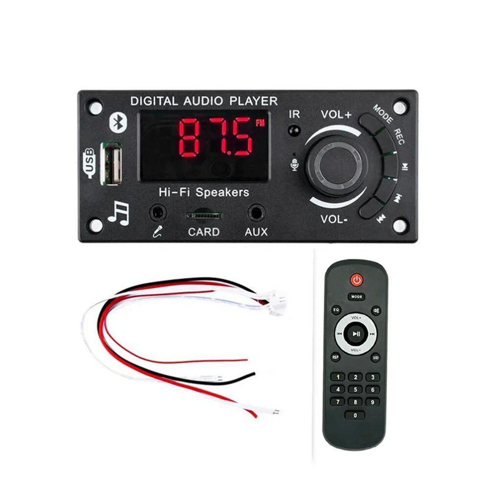 Автомобильный MP3-плеер Bluetooth 5.0 100 Вт Big remote control