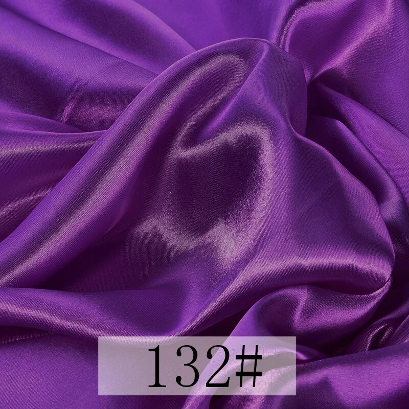 Атласная ткань фиолетовая 132, 50x150 см