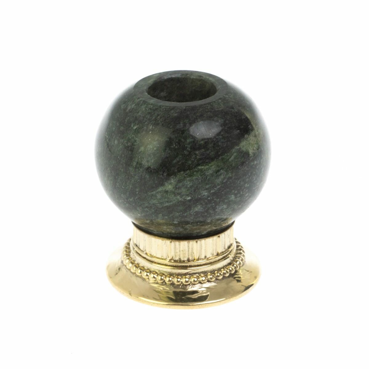 Подсвечник "Шар" змеевик бронза 128788