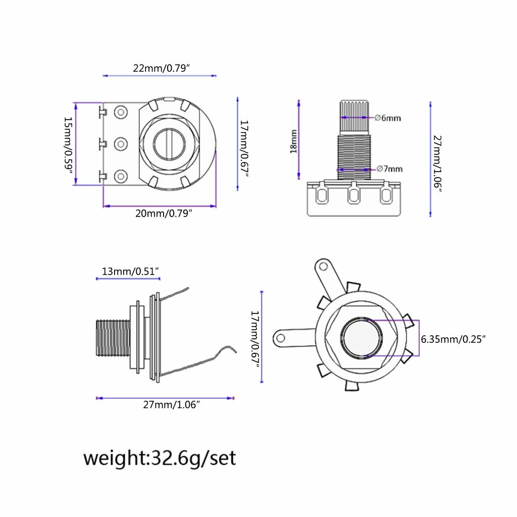 Замена комплекта жгутов проводов электрогитары, 2 объема, 1 тон, предварительно смонтированный, 3-позиционный тумблер, 250 тыс. горшков и разъем для