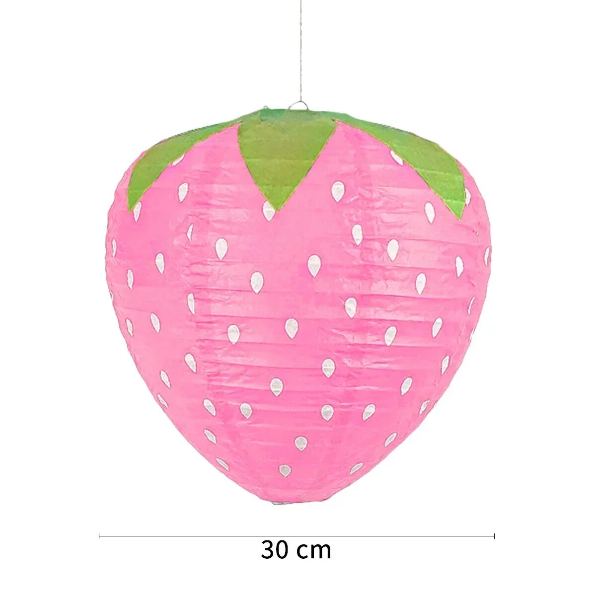 Бумажный фонарь клубника розовый 20см/30см Розовый, Pink-30cm