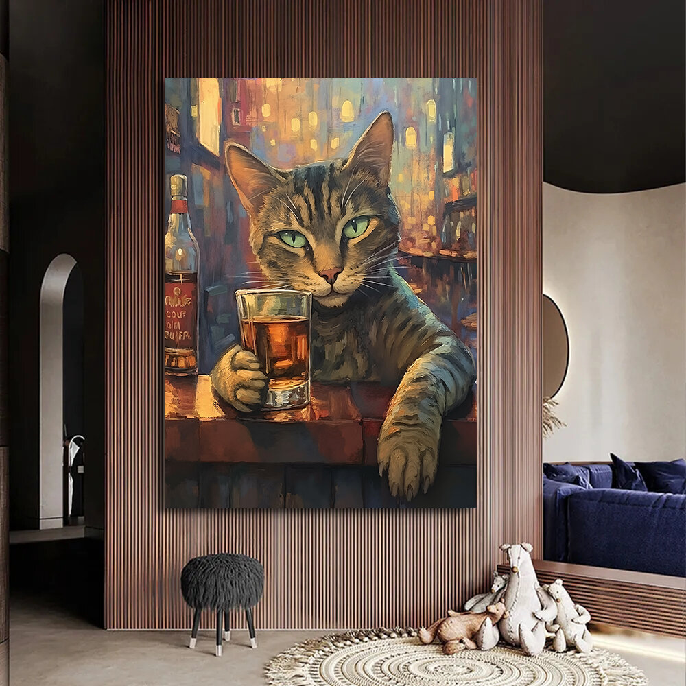 Милый котик / картина в интерьер / на стену, постер кот, 40х60 см.