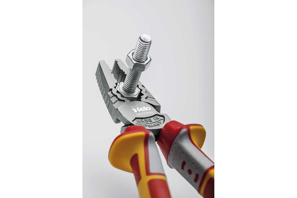 Felo диэлектрические комбинированные плоскогубцы 180 мм 58001840 электромонтажные работы