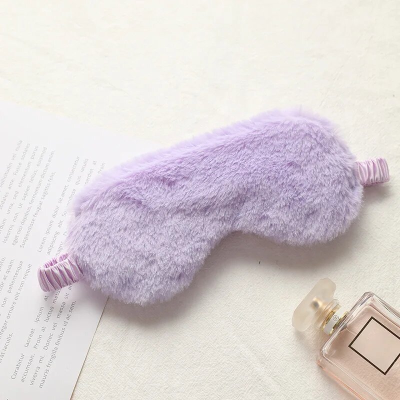 Плюшевая маска для сна Cute Love Cloud purple