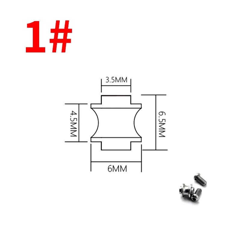Комплект винтов для рукоятки складного ножа 5sets, 1 white