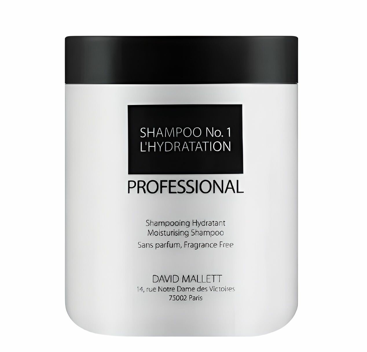 DAVID MALLETT Shampoo No. 1 L'Hydratation 1000 ml - увлажняющий шампунь для волос