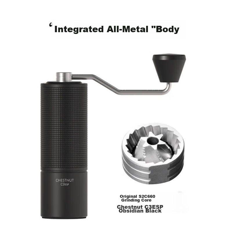 Механическая кофемолка Timemoo C3ESP Italian Coffee Grinder, черный