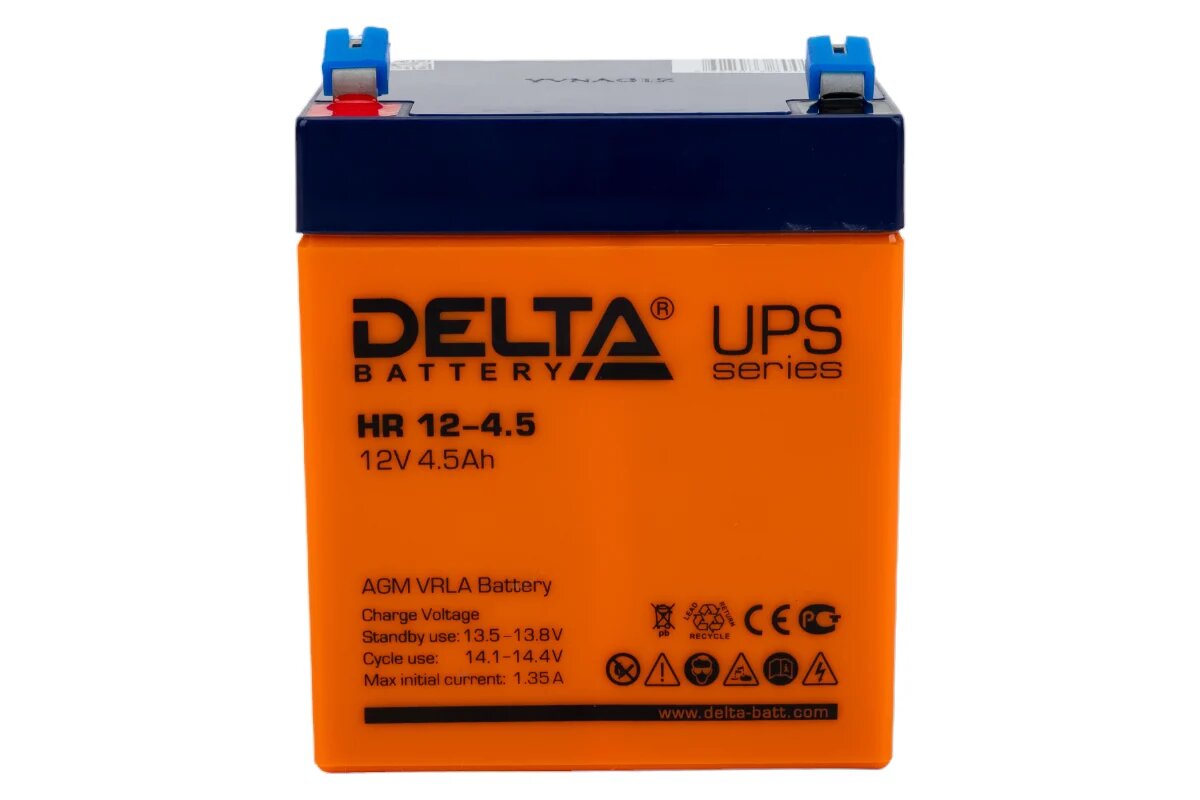 Delta HR 12-4.5 аккумуляторная батарея 12 В 4,5 Ач для оборудования и техники