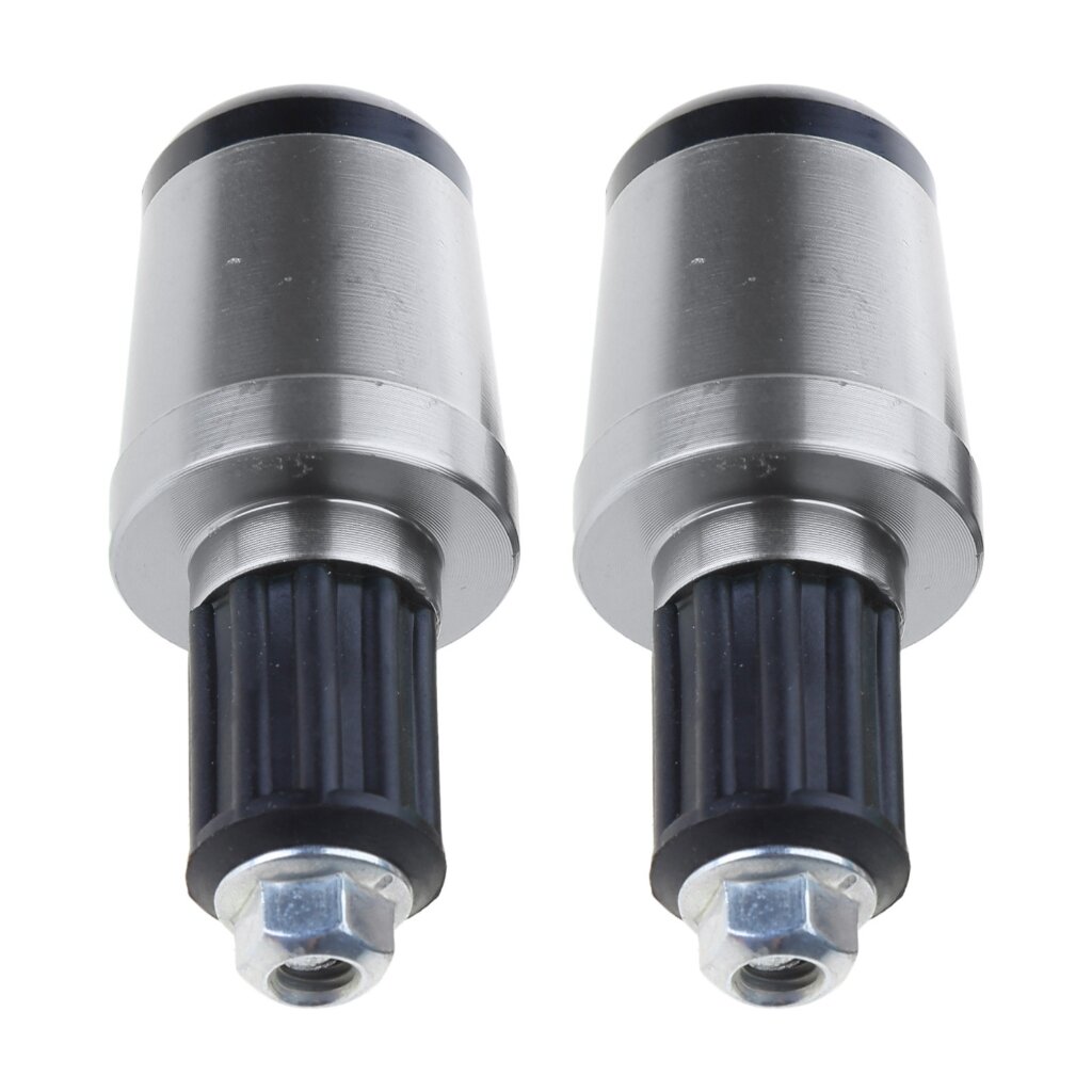 Мотоциклетная ручка стержней захватывает металлическая заглушка руля, Титановый цвет