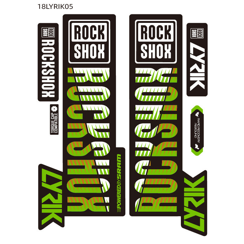 Наклейка LYRIK ROCK-SHOX, для горного велосипеда, цвет 06