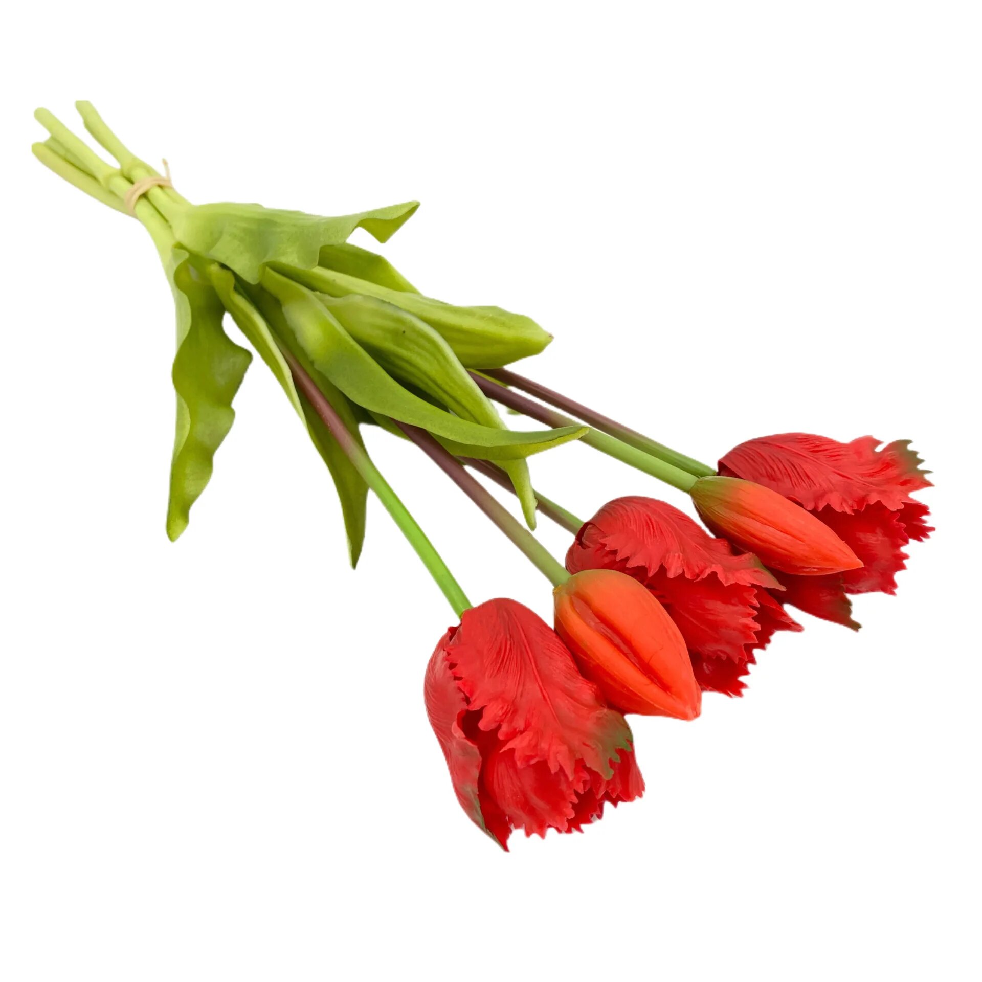 Красные латексные тюльпаны Flores, 5 шт.
