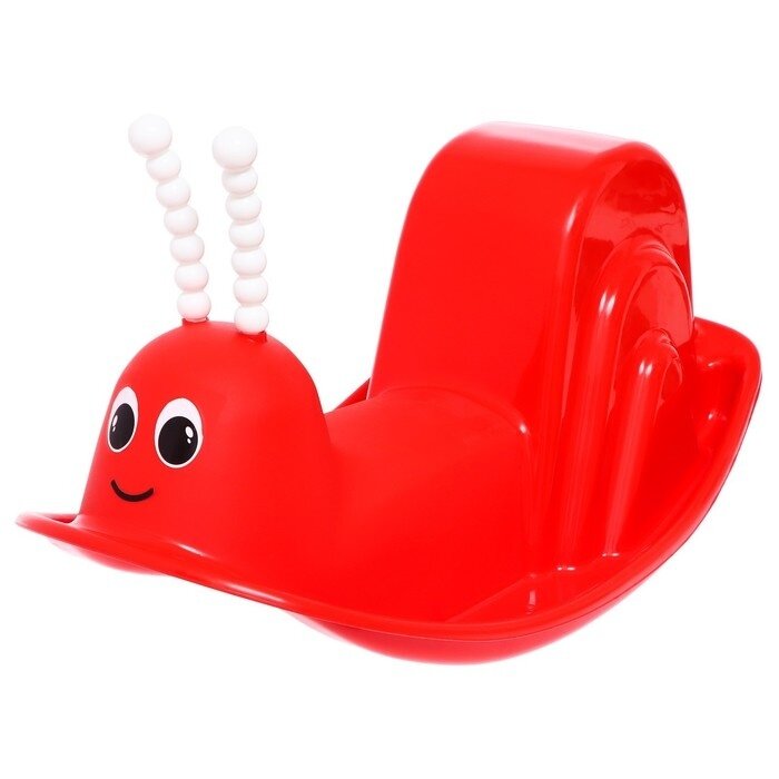 Игрушка качалка Pic'nMix Улитка 83х46х50 см, пластик, красный (333-К/9197097)