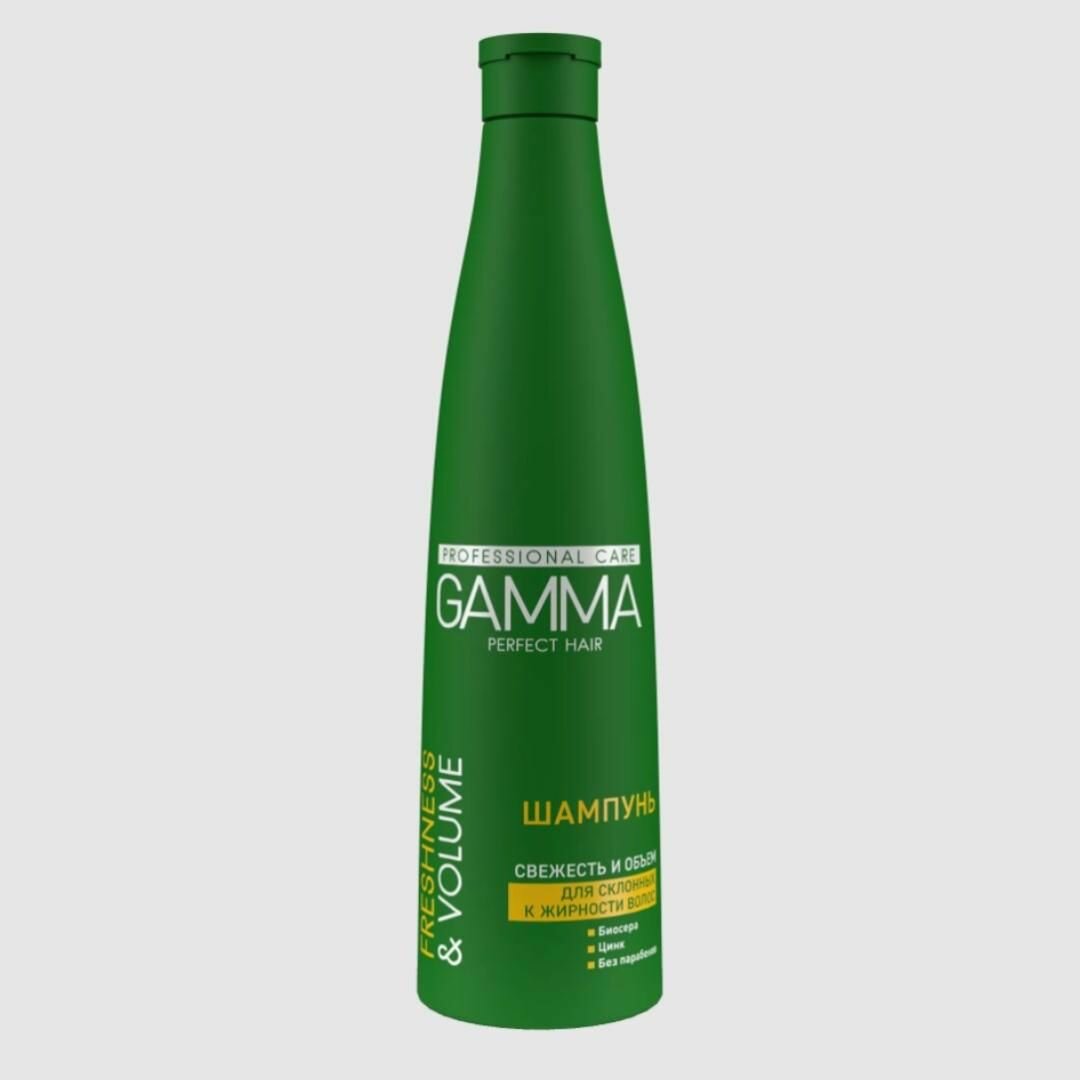 Шампунь GAMMA Perfect Hair "Свежесть и объем", для склонных к жирности волос, 350 мл