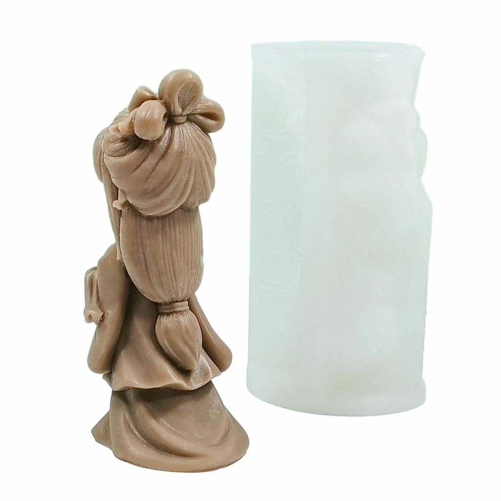 (1шт) Форма для старинной кукольной свечи-365