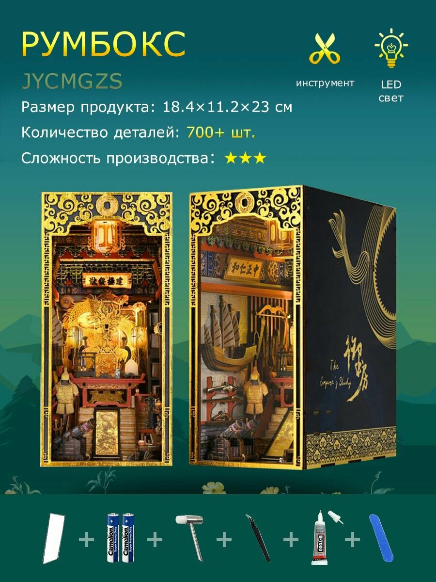 Подарочный Интерьерный конструктор (Румбокс) миниатюра JYCMGZS "Запретный город" DIY House