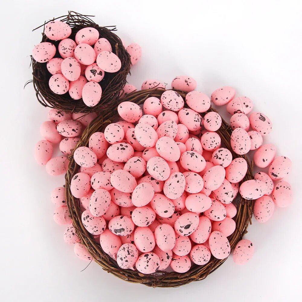 Пасхальные яйца Moonbiffy 100 шт. Розовый, 1.8x2.5cm, Pink-No Nest