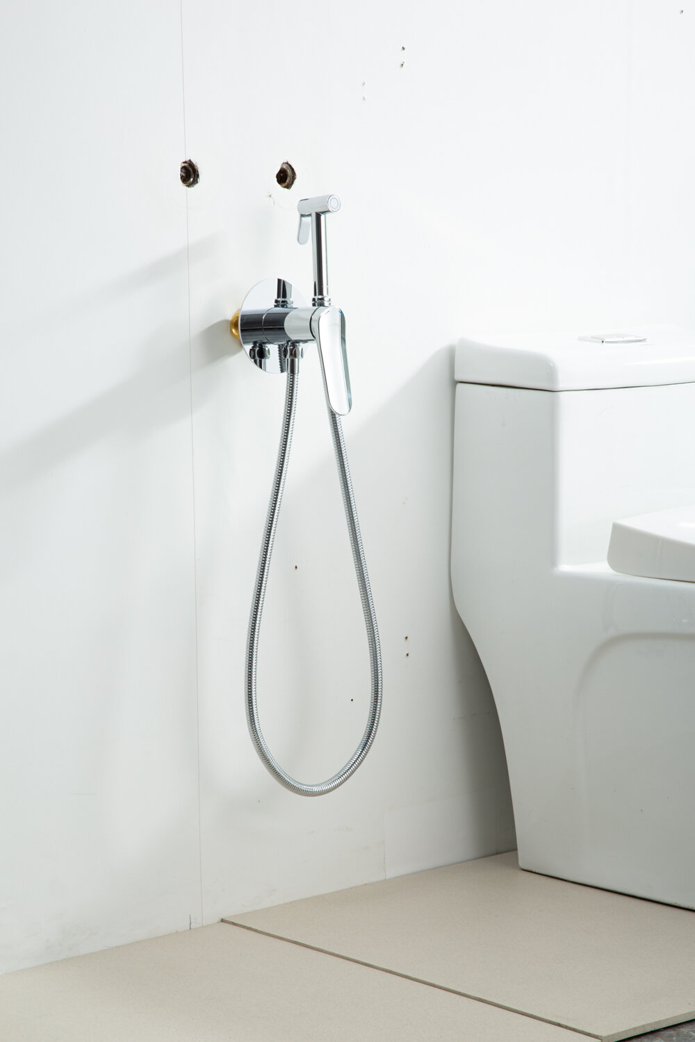 Встраиваемый смеситель с гигиеническим душем Gappo G7210 латунь, цвет хром