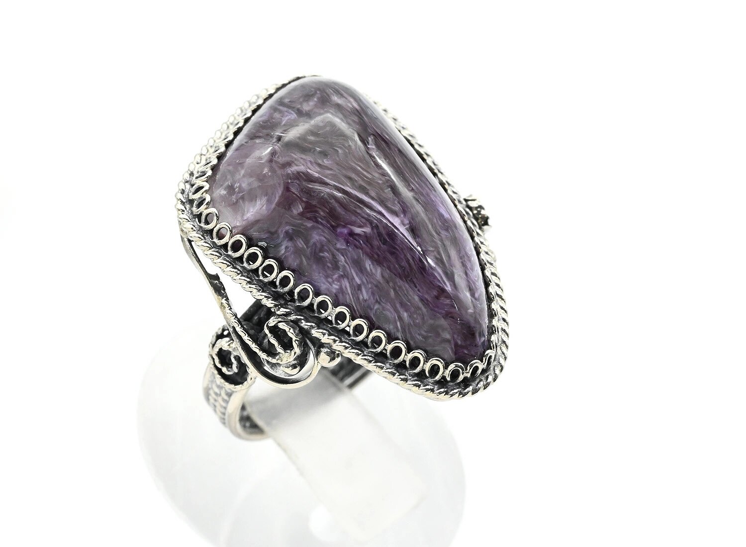 Кольцо, чароит