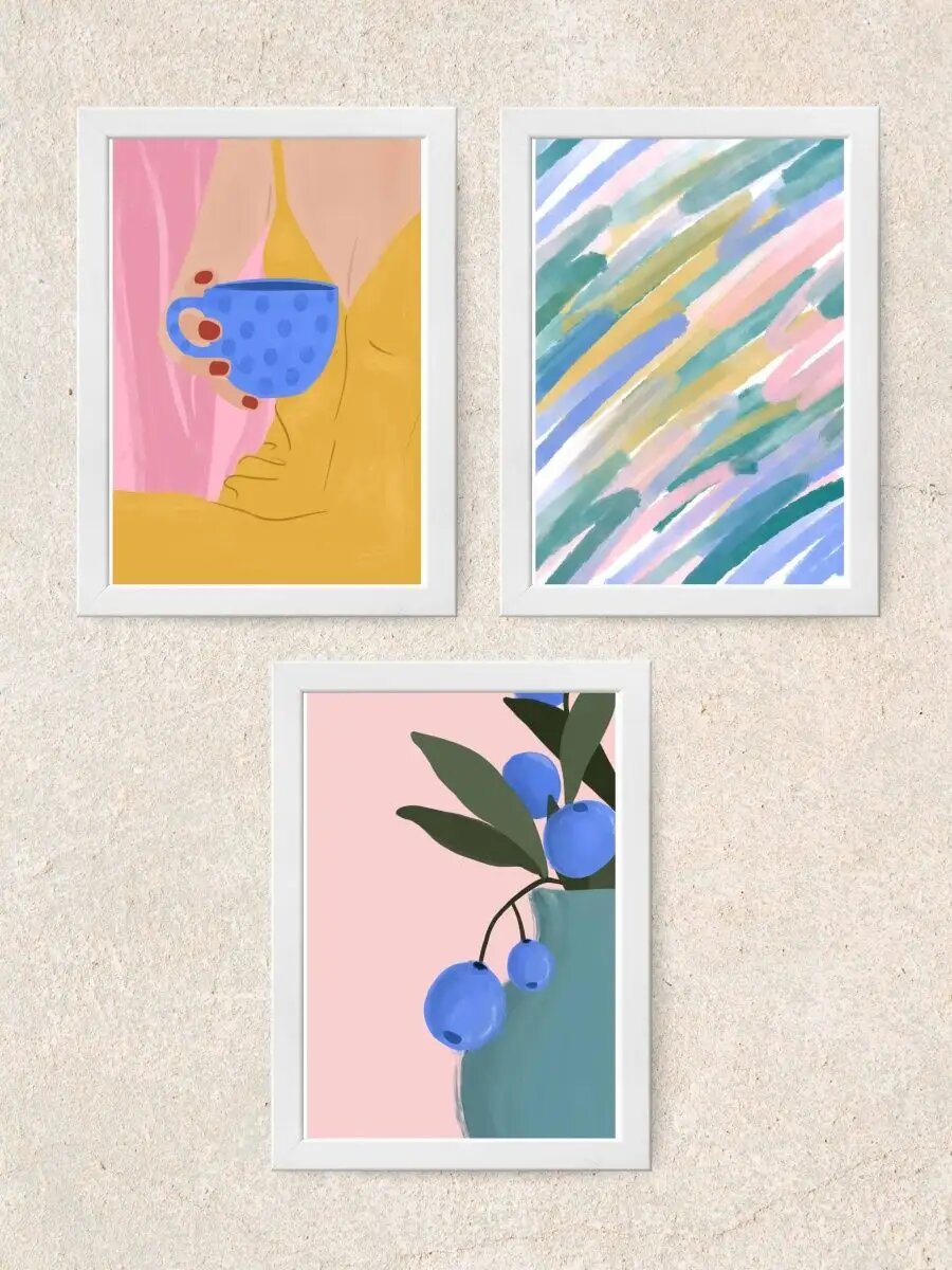 Набор интерьерных постеров Весна, А3 (плакат)