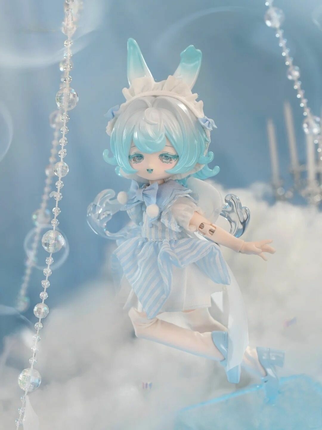 LEI-Doll 1/12 Кукла с шаровидными суставами BJD,(BONNIE) ,20cm, полный набор прически, одежды и аксессуаров, коллекционная, подарок для девочек