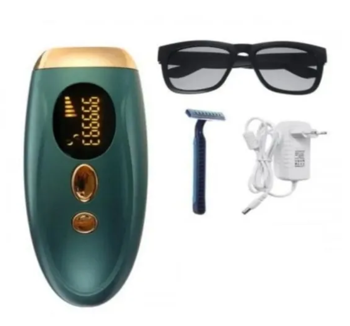 Эпилятор MILENI, лазерный, для зоны бикини, лица, подмышек, тела, от сети, мощность 36Вт