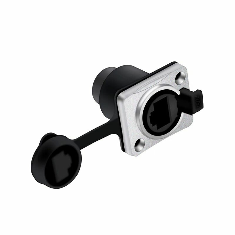 1 шт. RJ45 гнездо-гнездо 8P8C для монтажа на панель шасси разъем CAT5/5E Ethernet сетевой интерфейс адаптер разъем кабеля LAN