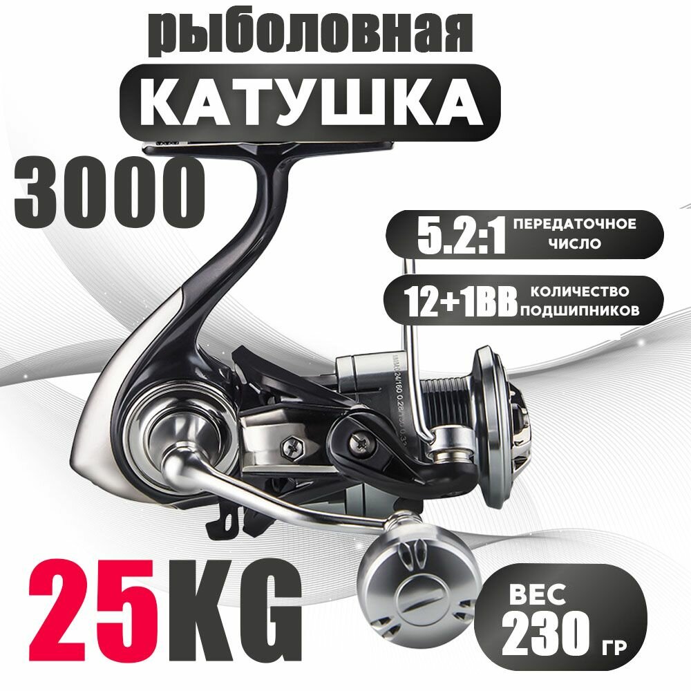 2000-7000 катушка для спиннинга 13+1BB NEW фидерная катушка рыболовная спиннинг для рыбалки