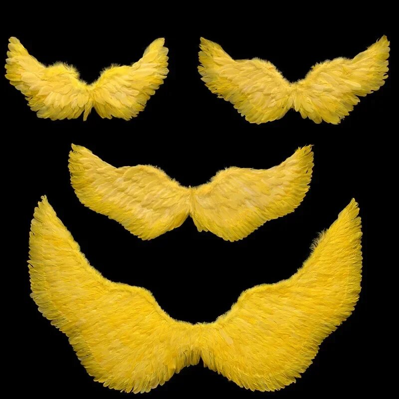 Ангельские крылья для косплея Желтый, L, yellow