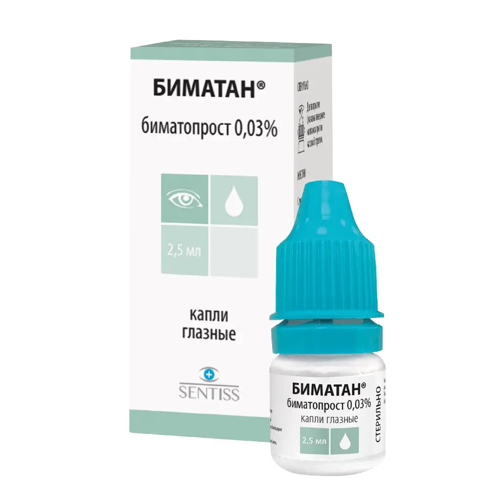 Биматан капли глазные 0,03 % 2,5 мл фл 1 шт