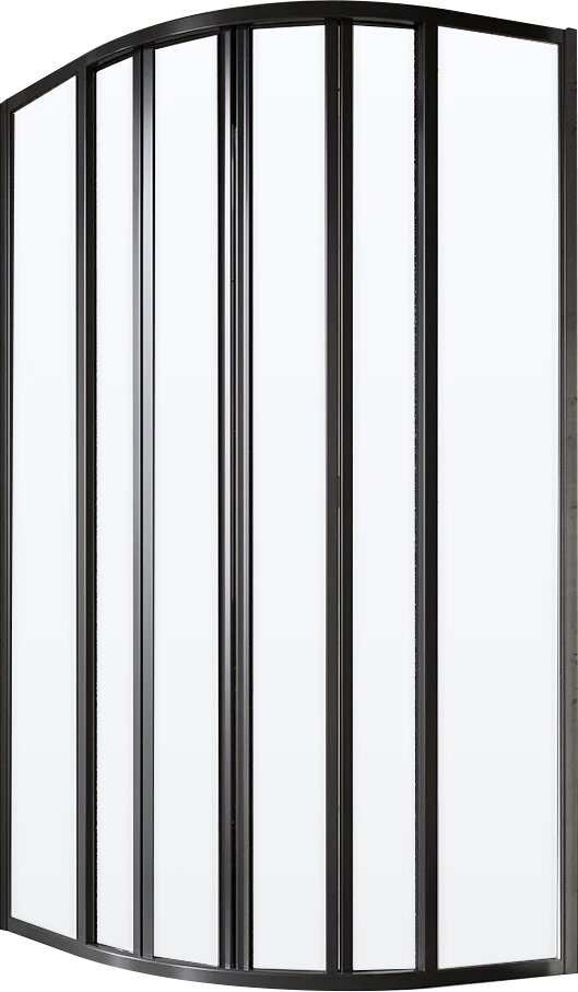 Душевой уголок Ravak Supernova SKKP6-80 195 без поддона, стеклянный, черный, 80x80, раздвижной